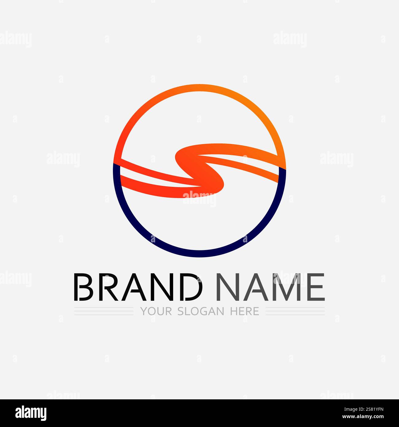 wave and water Isolated round shape logo Blue color Sea, ocean, river ...