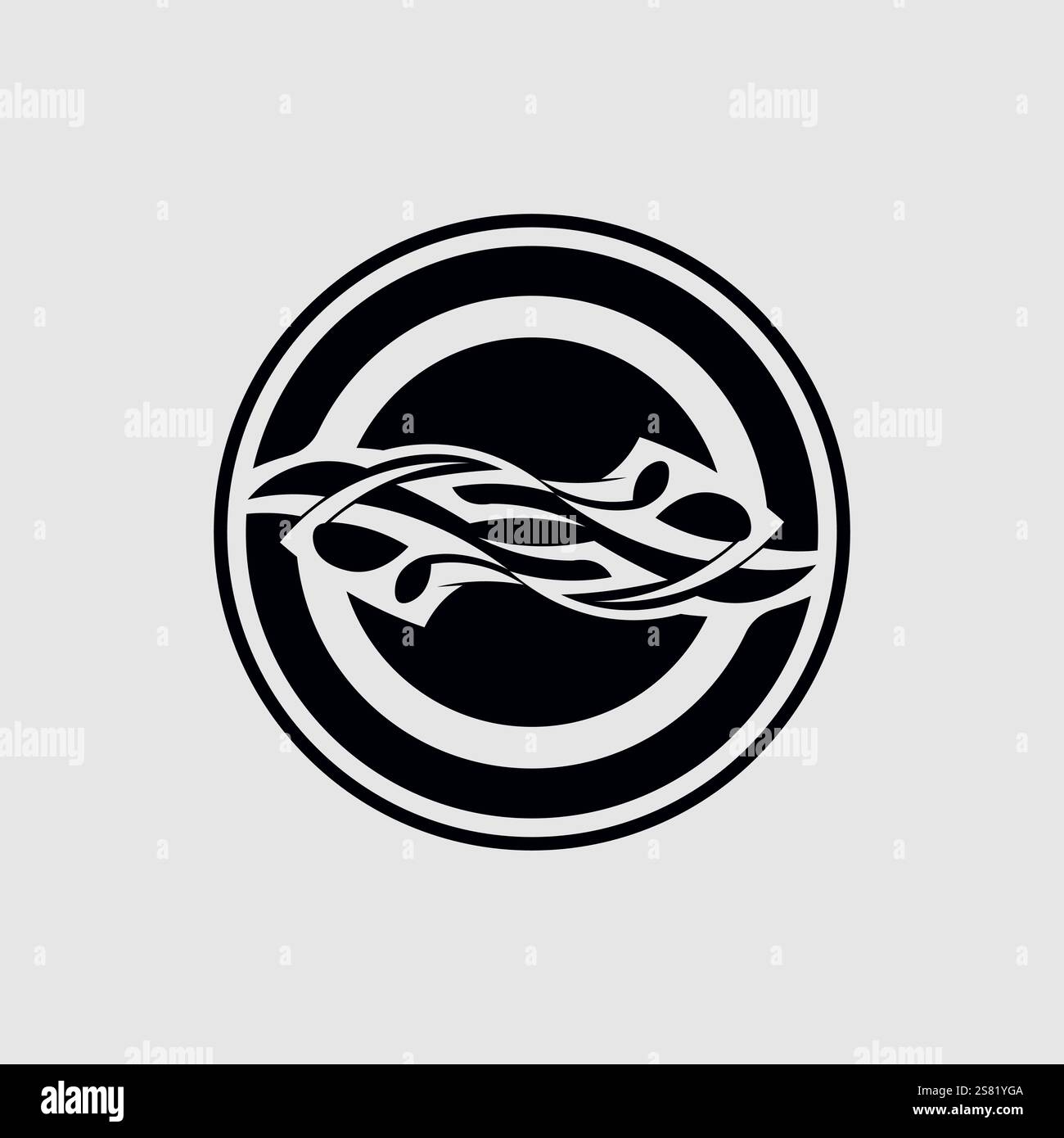 black tribal vector logo design icon and sign tribal Stock Vector Image ...
