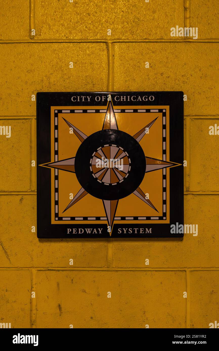 Chicago, Illinois, USA - January 13th 2025: Chicago's underground ...