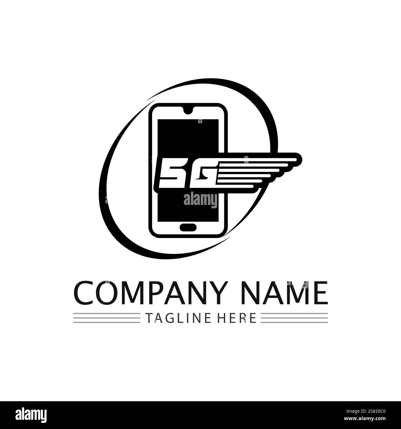 smart phone icon logo design and vector illustration Stock Vector Image ...