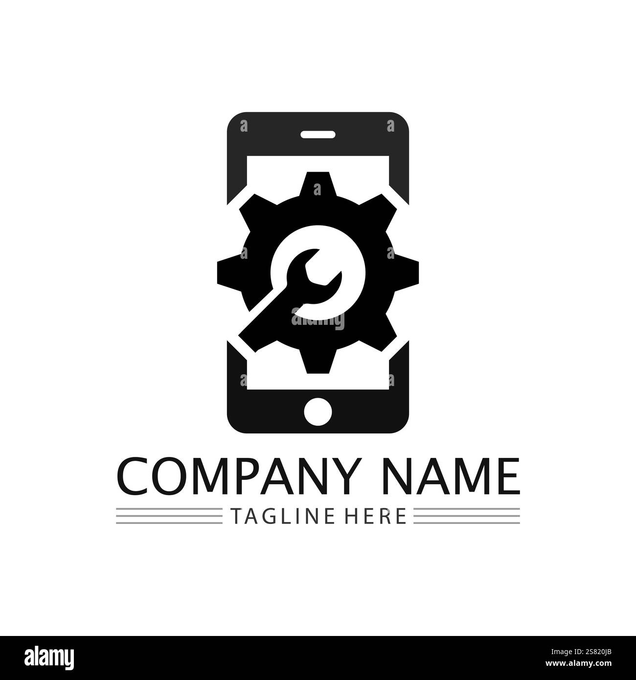smart phone icon logo design and vector illustration Stock Vector Image ...