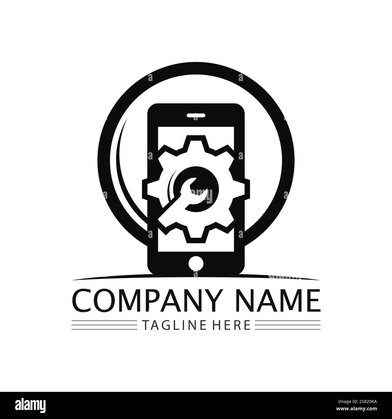 smart phone icon logo design and vector illustration Stock Vector Image ...