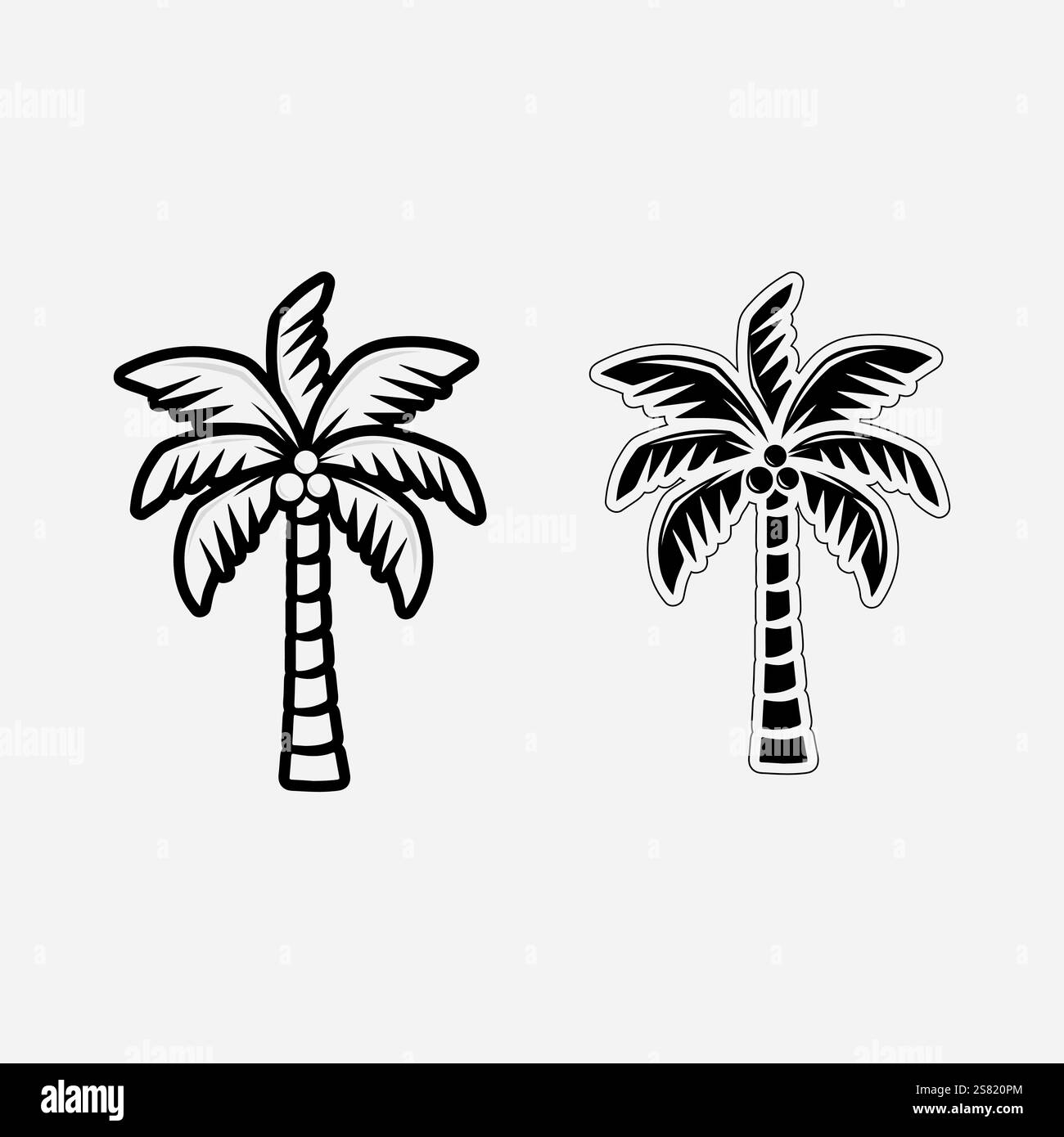 Water sport palm beach Stock Vector Images - Alamy