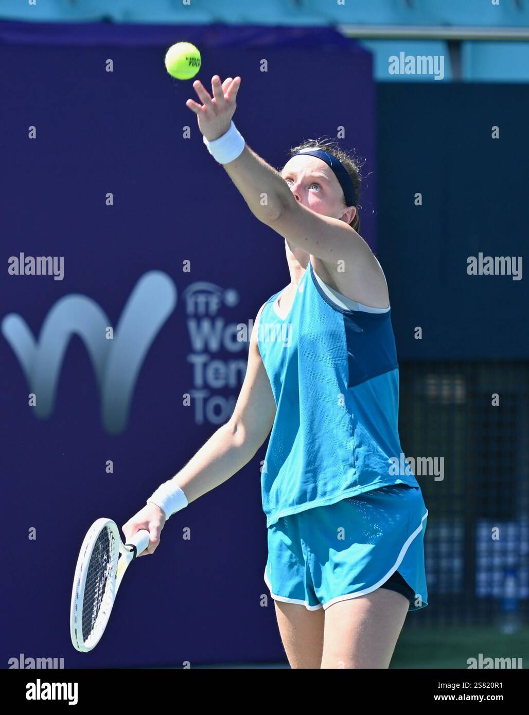Bengaluru, India. 20th Jan, 2025. France tennis player Alice Robbe ...
