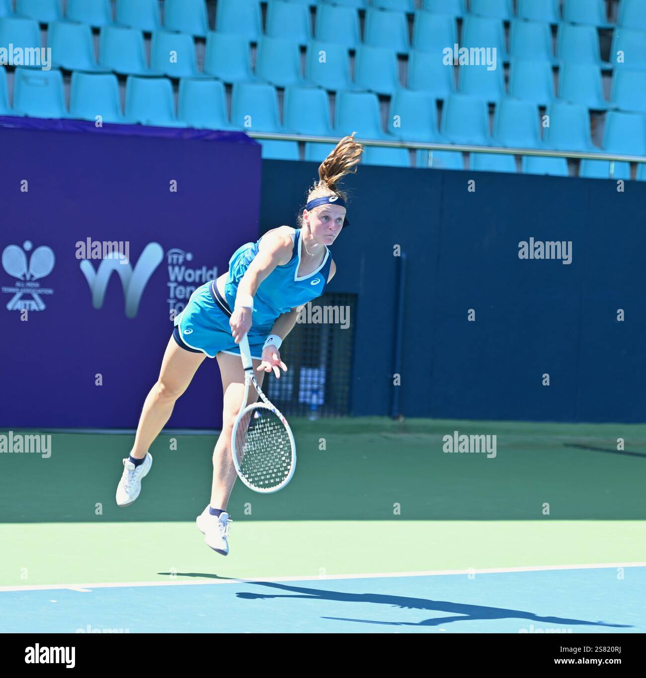 Bengaluru, India. 20th Jan, 2025. France tennis player Alice Robbe ...