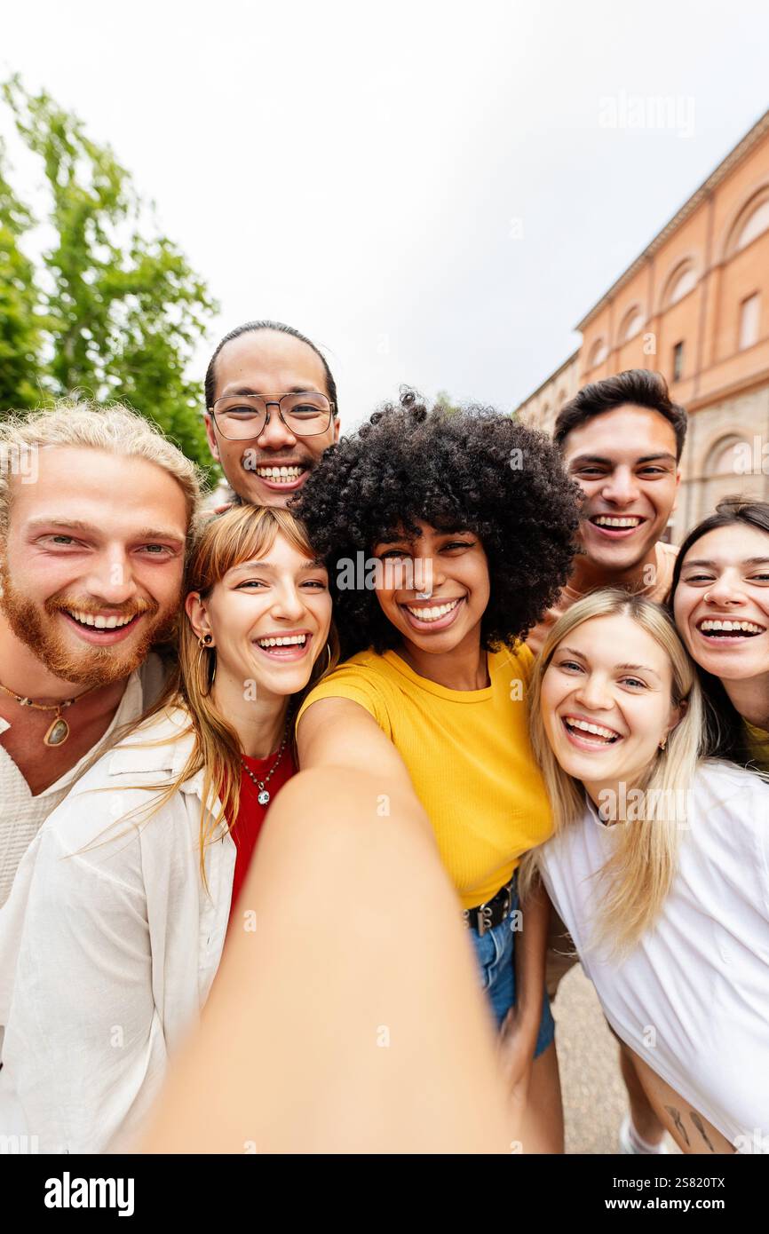 Vertical portrait diverse gen students hi-res stock photography and ...