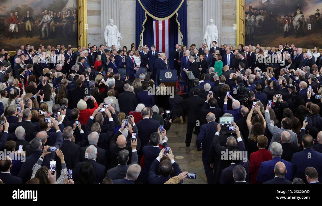 Donald Trump is sworn in as the 47th president of the United States on ...