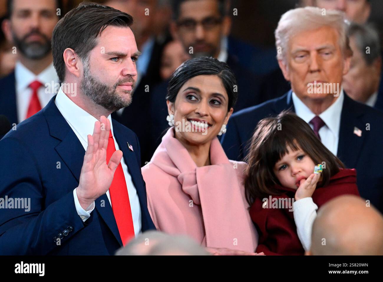 J.D. Vance is sworn in as the US Vice President in the US Capitol ...