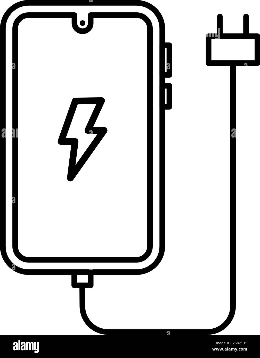 phone charging - vector icon Stock Vector Image & Art - Alamy