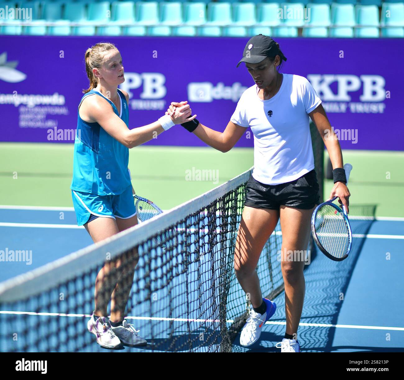 Bengaluru, India. 20th Jan, 2025. France tennis player Alice Robbe ...