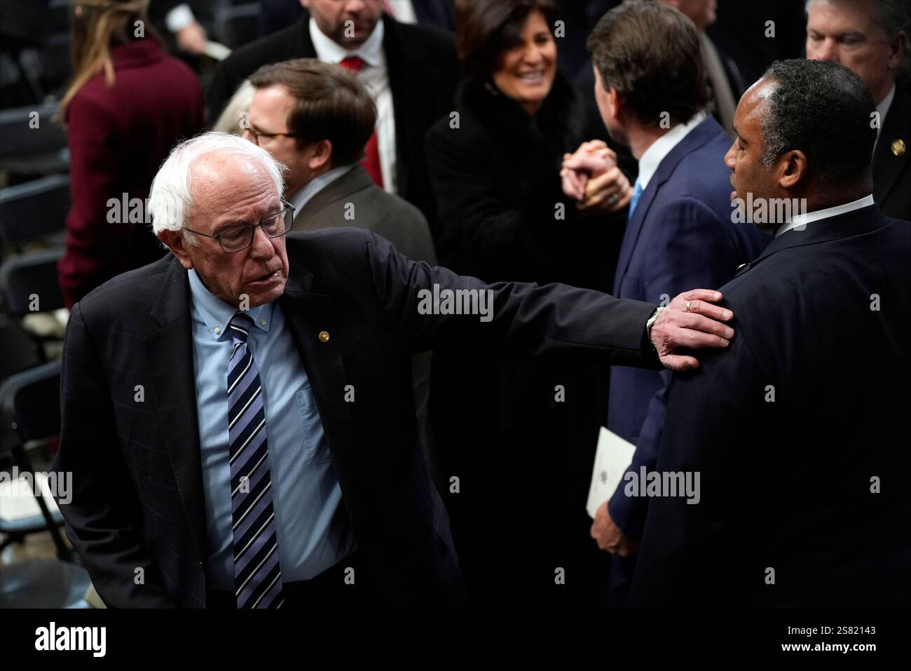 Sen. Bernie Sanders, I-Vt., departs after the 60th Presidential ...