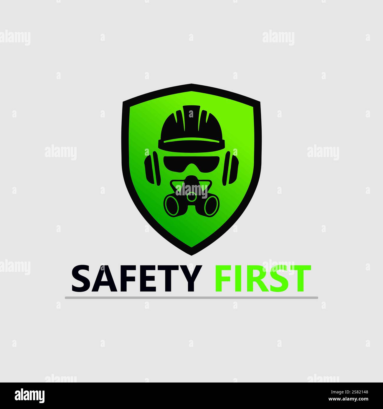 safety first logo icon vector design and illustration graphic sign ...