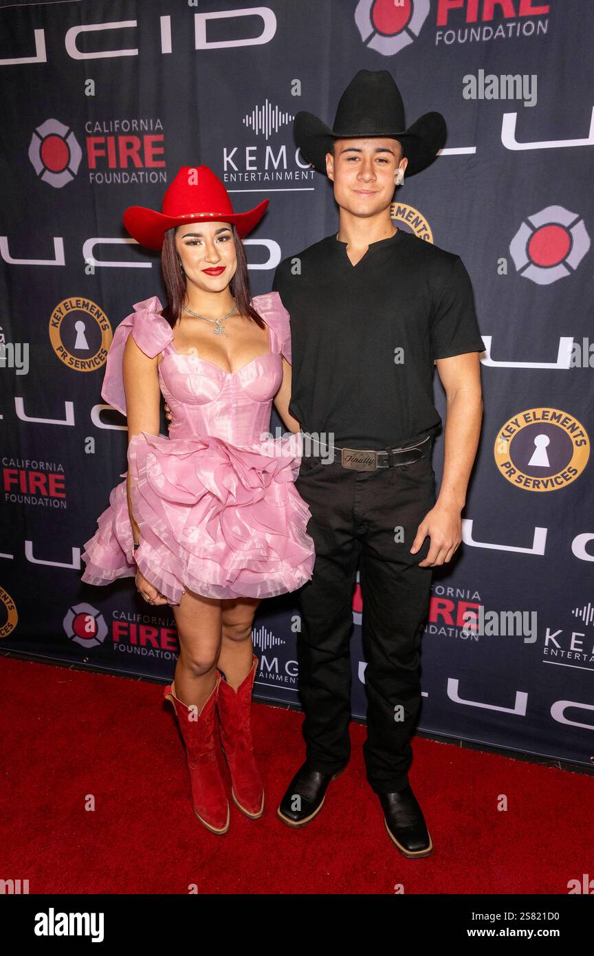 Izabellah Diez und Rex James IV beim Pre-Grammy-Auftakt und einer ...