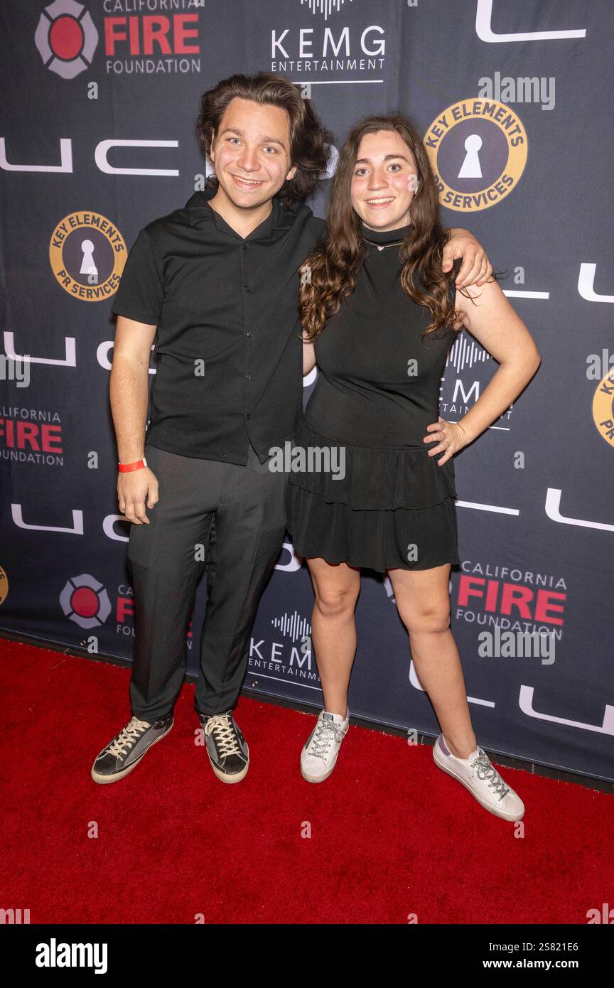 Bryson Robinson und Brooklyn Robinson beim Pre-Grammy-Auftakt und einer ...