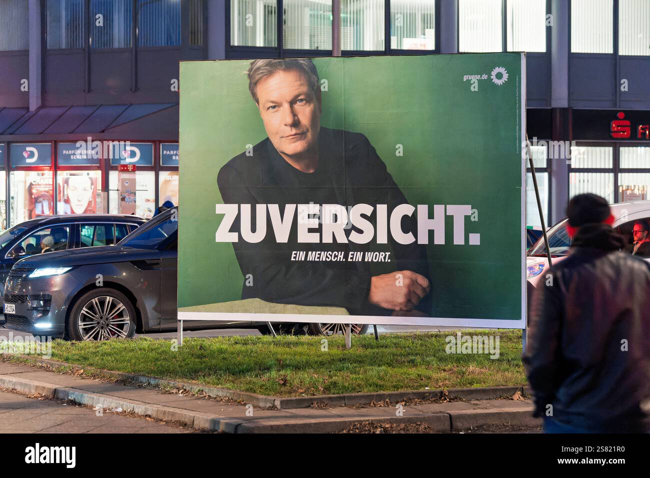 20.01.2025,Berlin,Wahlplakat Robert Habeck vom Bündnis 90/die Grünen ...