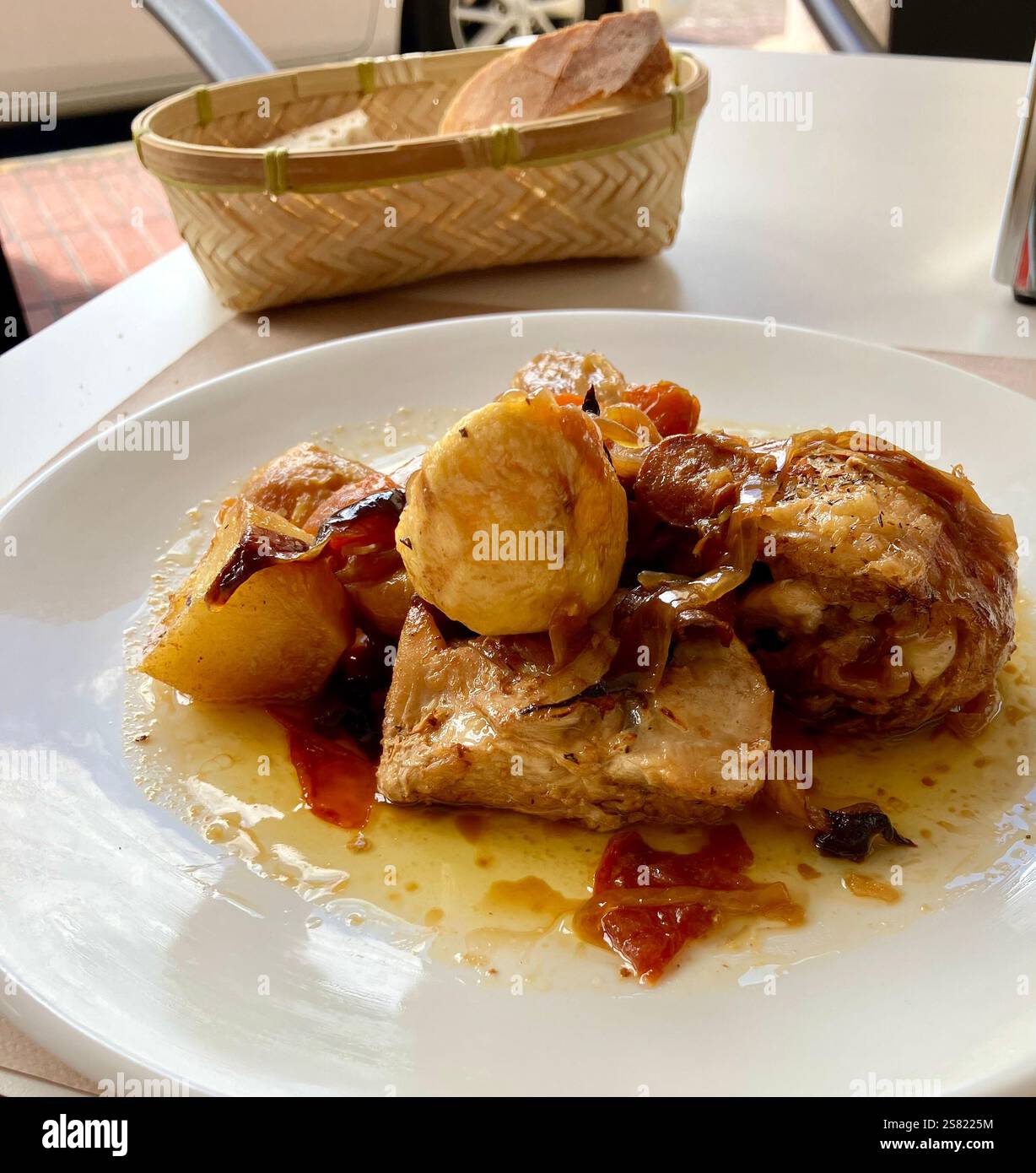 Menu del Dia, Menu of the Day: Lunch in Rural Spain Stock Photo - Alamy