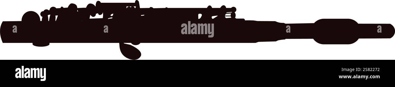 piccolo flute silhouette Stock Vector Image & Art - Alamy
