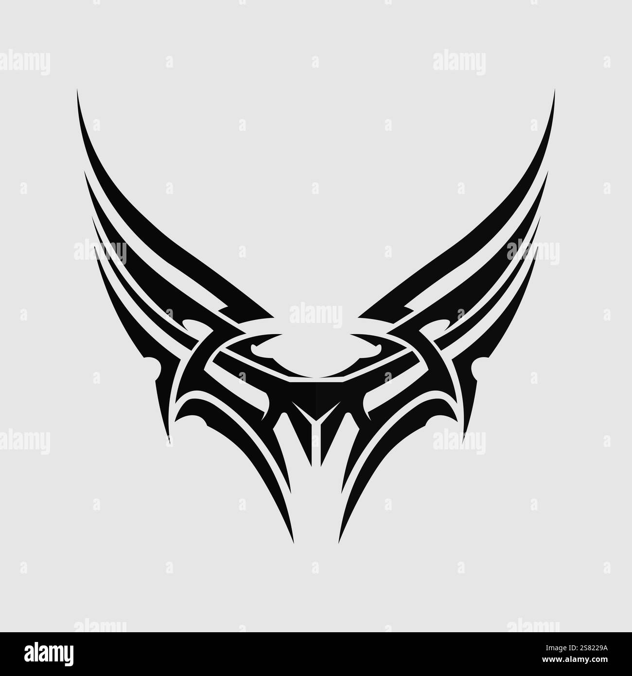 tribal tattoo vector logo design icon and sign tribal culture vintage ...