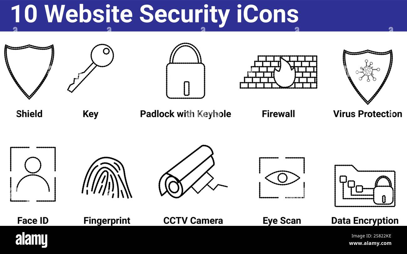 Data padlock Stock Vector Images - Alamy