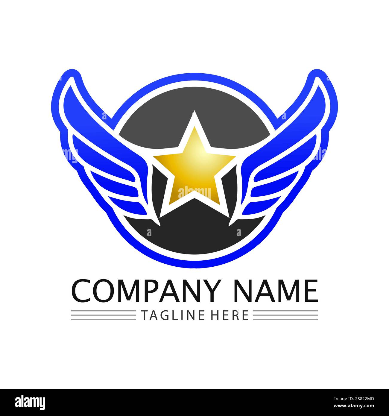 Wings black icons vector set. Modern minimalistic design Stock Vector ...