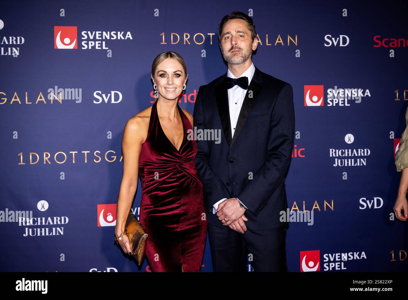 Stockholm, Sverige. 20th Jan, 2025. 250120 Karin Frick med sällskap ...