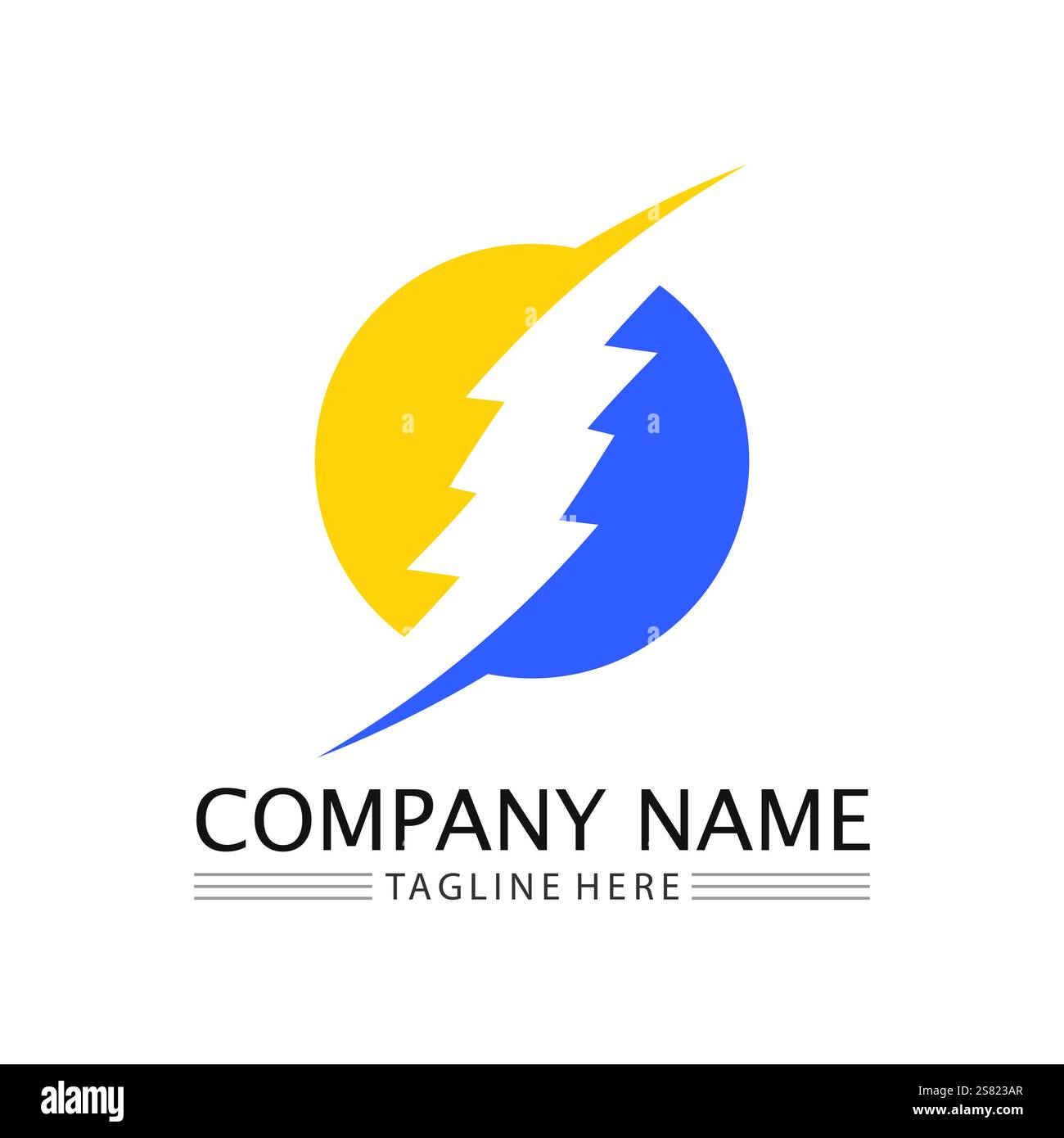 Flash Electric Logo Vector icon illustration design template. Bolt ...
