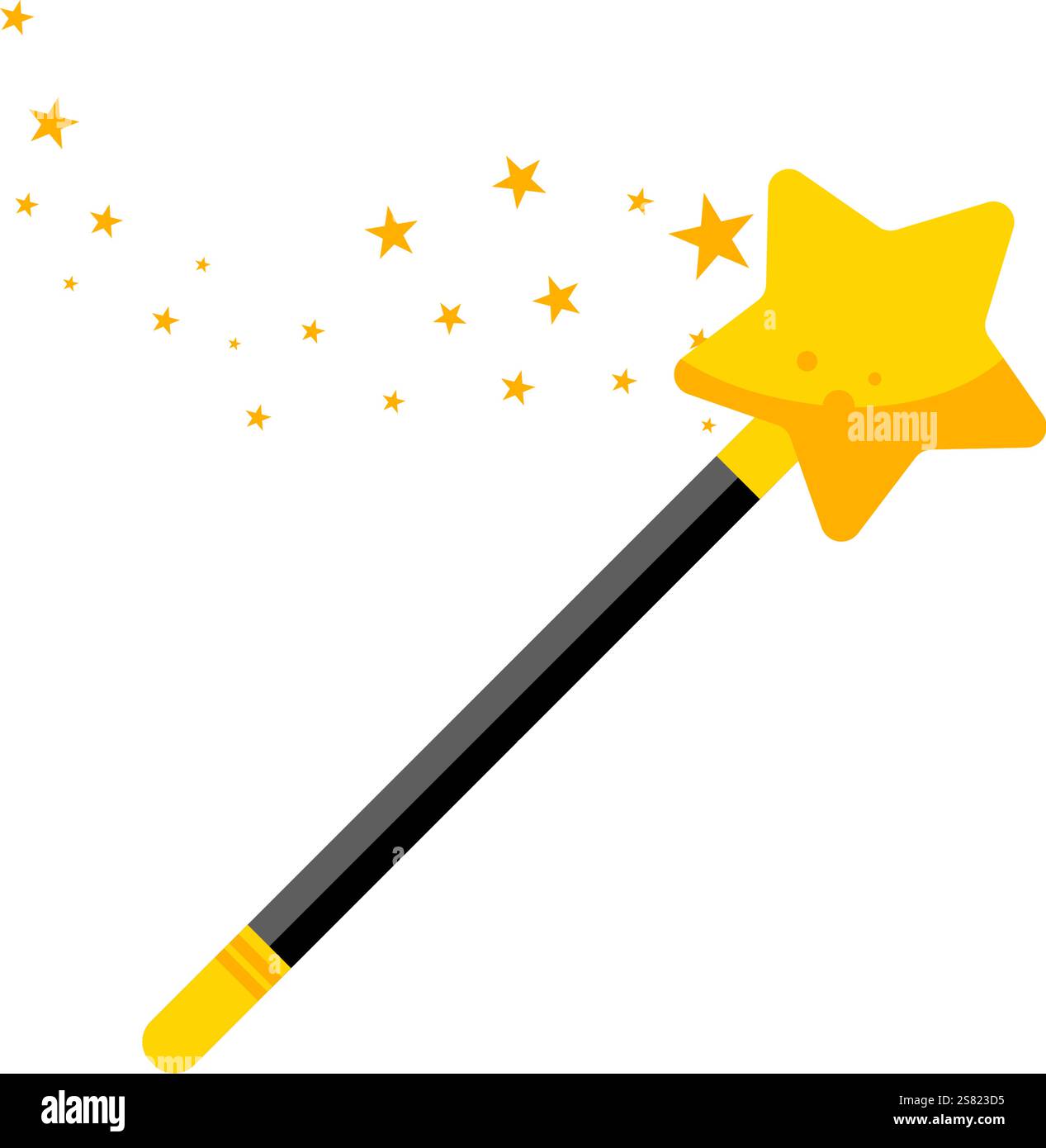 Magic wand - vector illustration Stock Vector Image & Art - Alamy