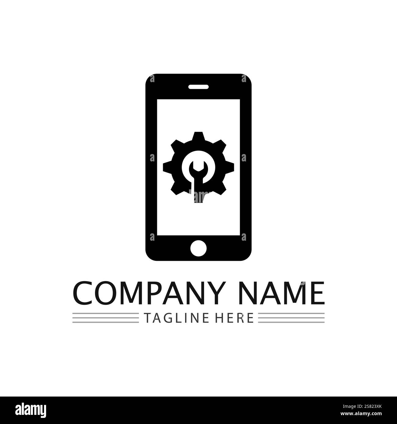 smart phone icon logo design and vector illustration Stock Vector Image ...
