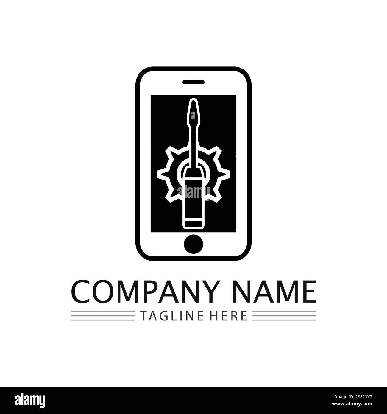 smart phone icon logo design and vector illustration Stock Vector Image ...