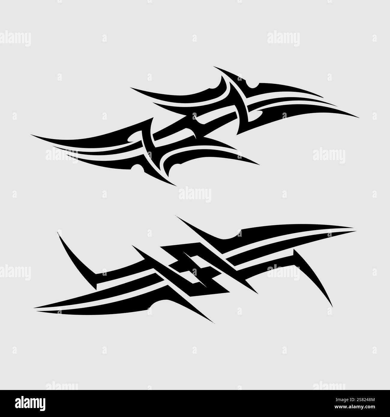 tribal tattoo vector logo design icon and sign tribal culture vintage ...