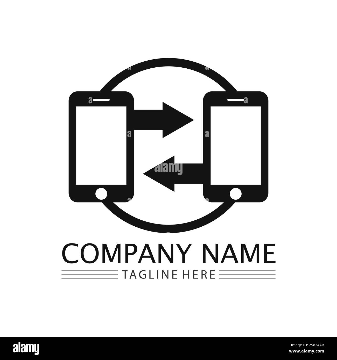 smart phone icon logo design and vector illustration Stock Vector Image ...