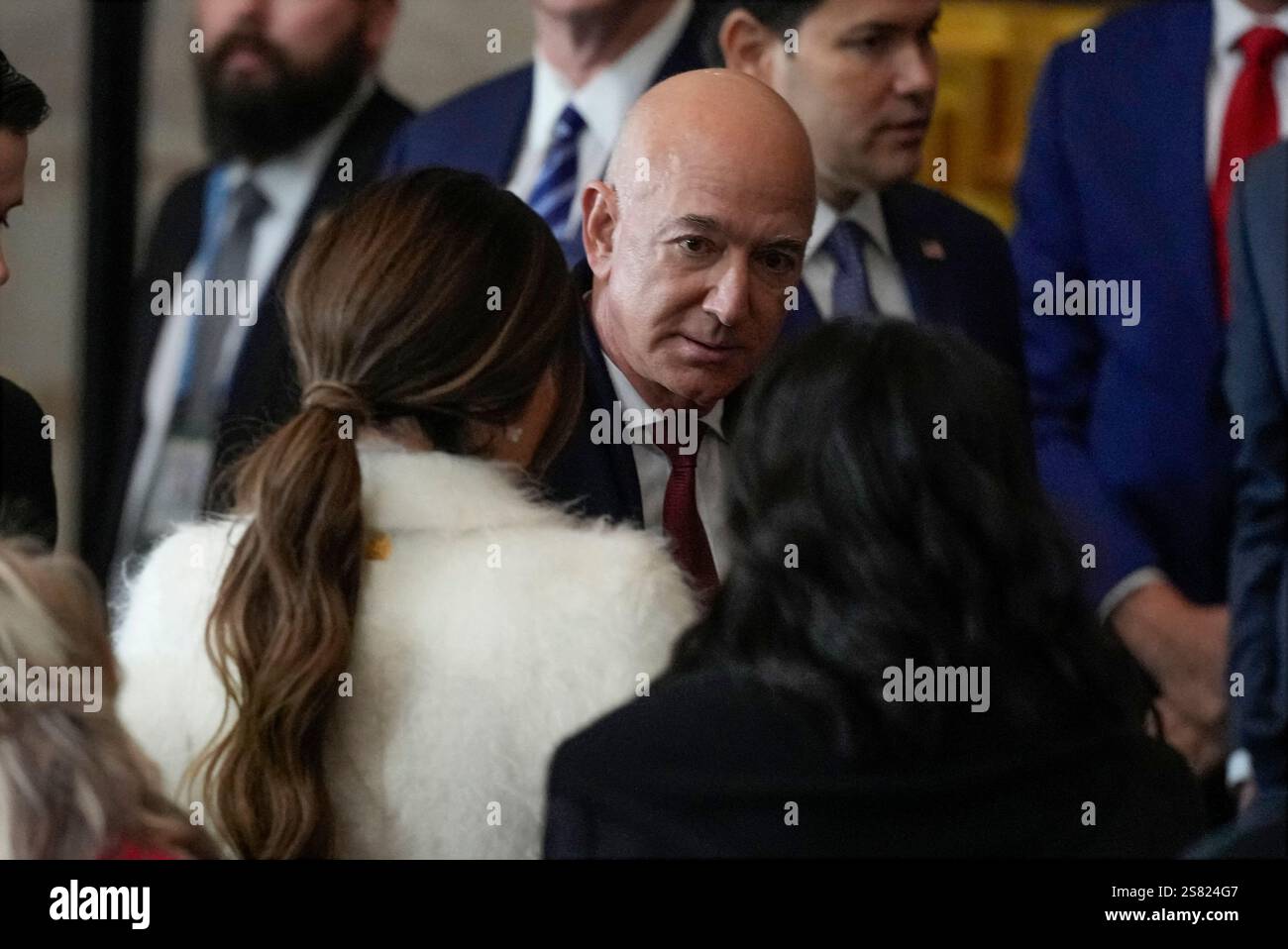 Jeff Bezos arrives before the 60th Presidential Inauguration in the ...