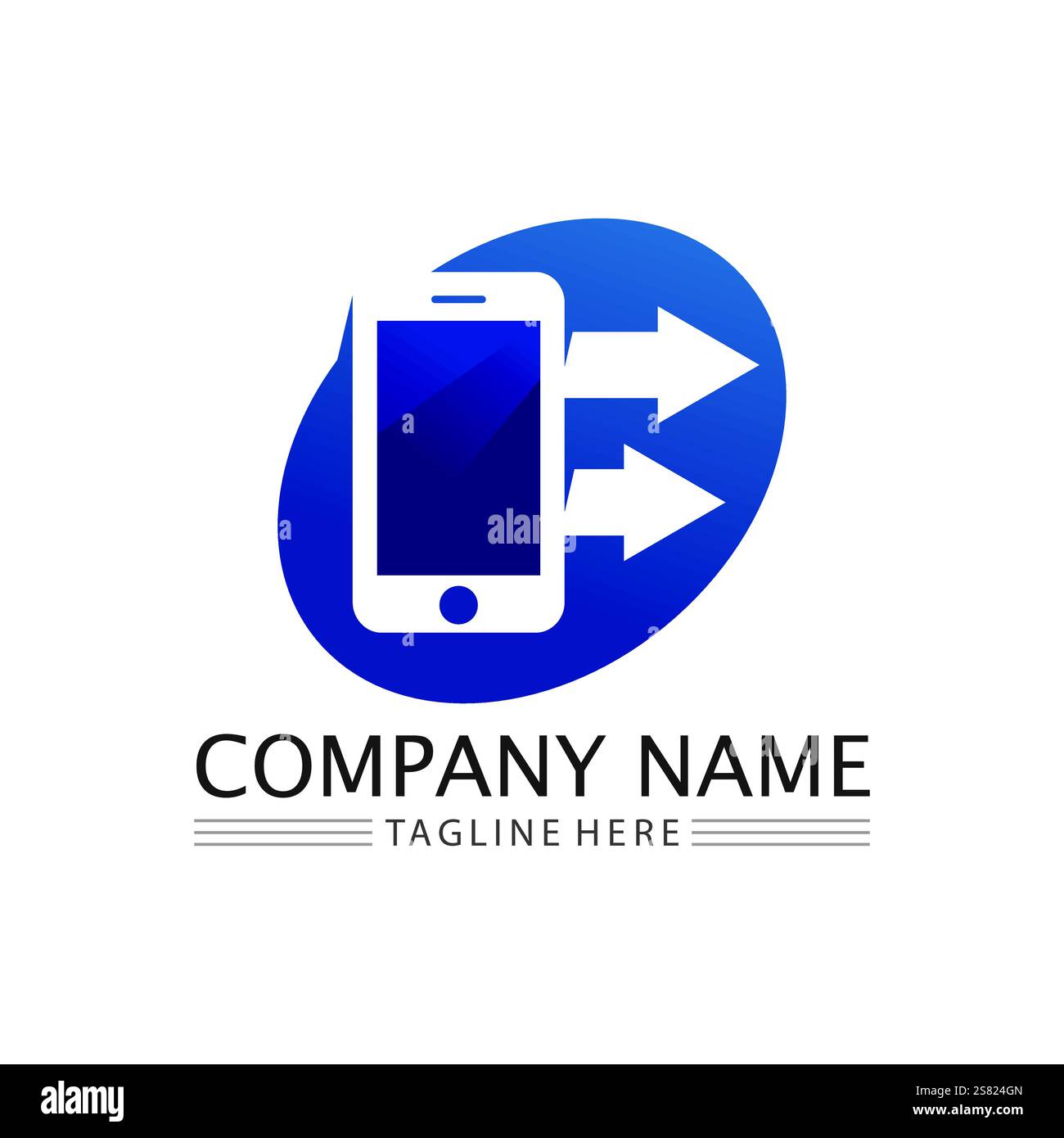 smart phone icon logo design and vector illustration Stock Vector Image ...