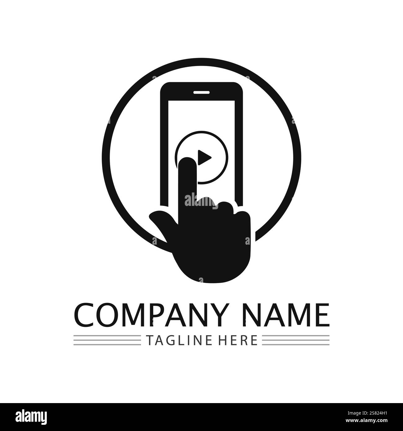 smart phone icon logo design and vector illustration Stock Vector Image ...