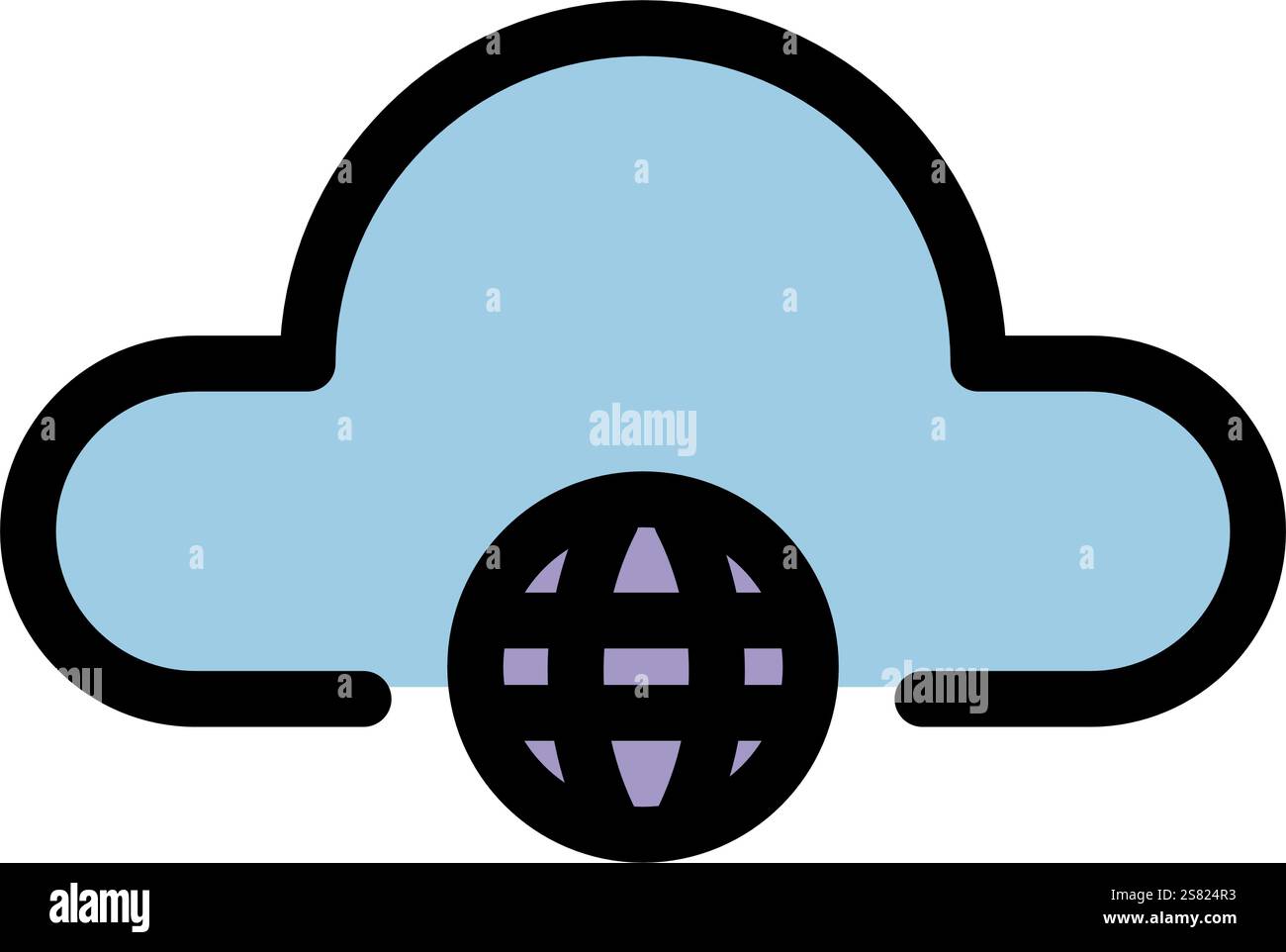 Cloud computing symbol - Cloud computing, cloud infrastructure, technology and network icon ...
