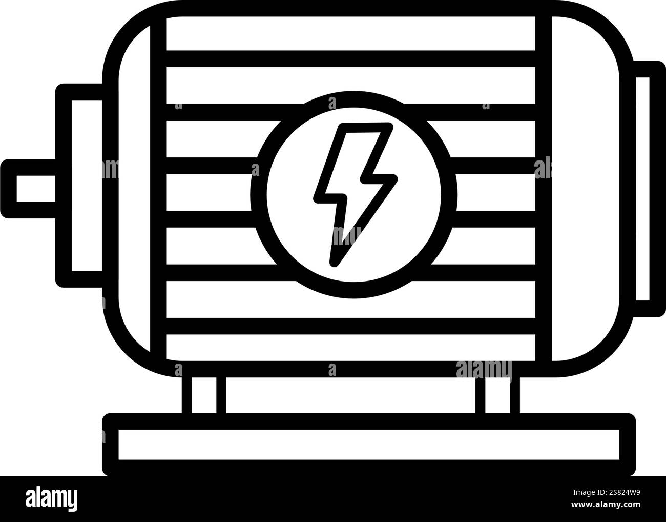 electric motor - vector icon Stock Vector Image & Art - Alamy