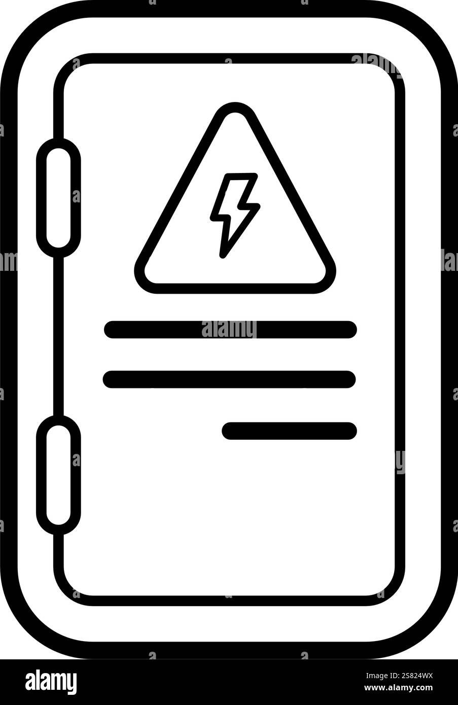 Electrical box, switchgear - vector icon Stock Vector Image & Art - Alamy