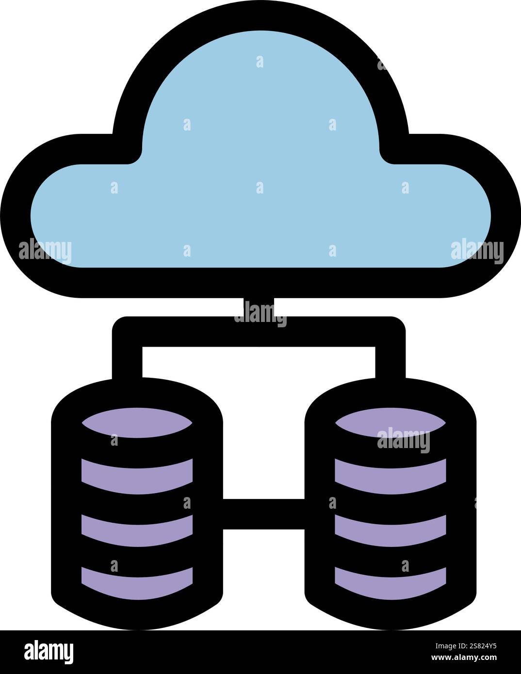 Cloud computing symbol - Cloud computing, cloud infrastructure, technology and network icon ...