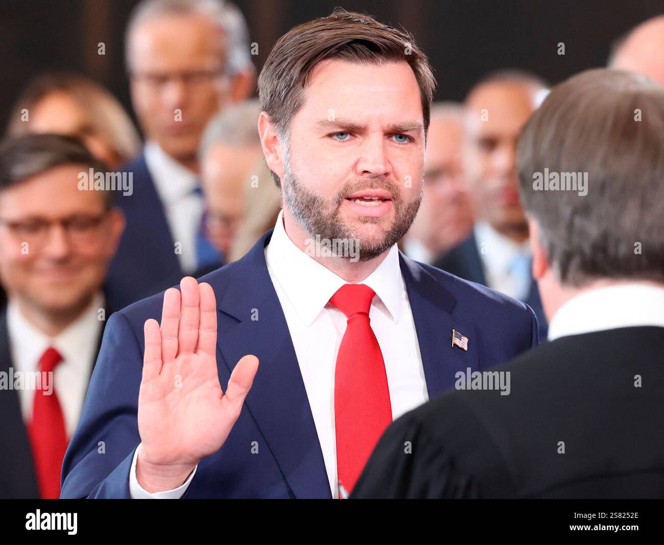 U.S. Vice President-elect J.D. Vance takes oath on the day of the ...