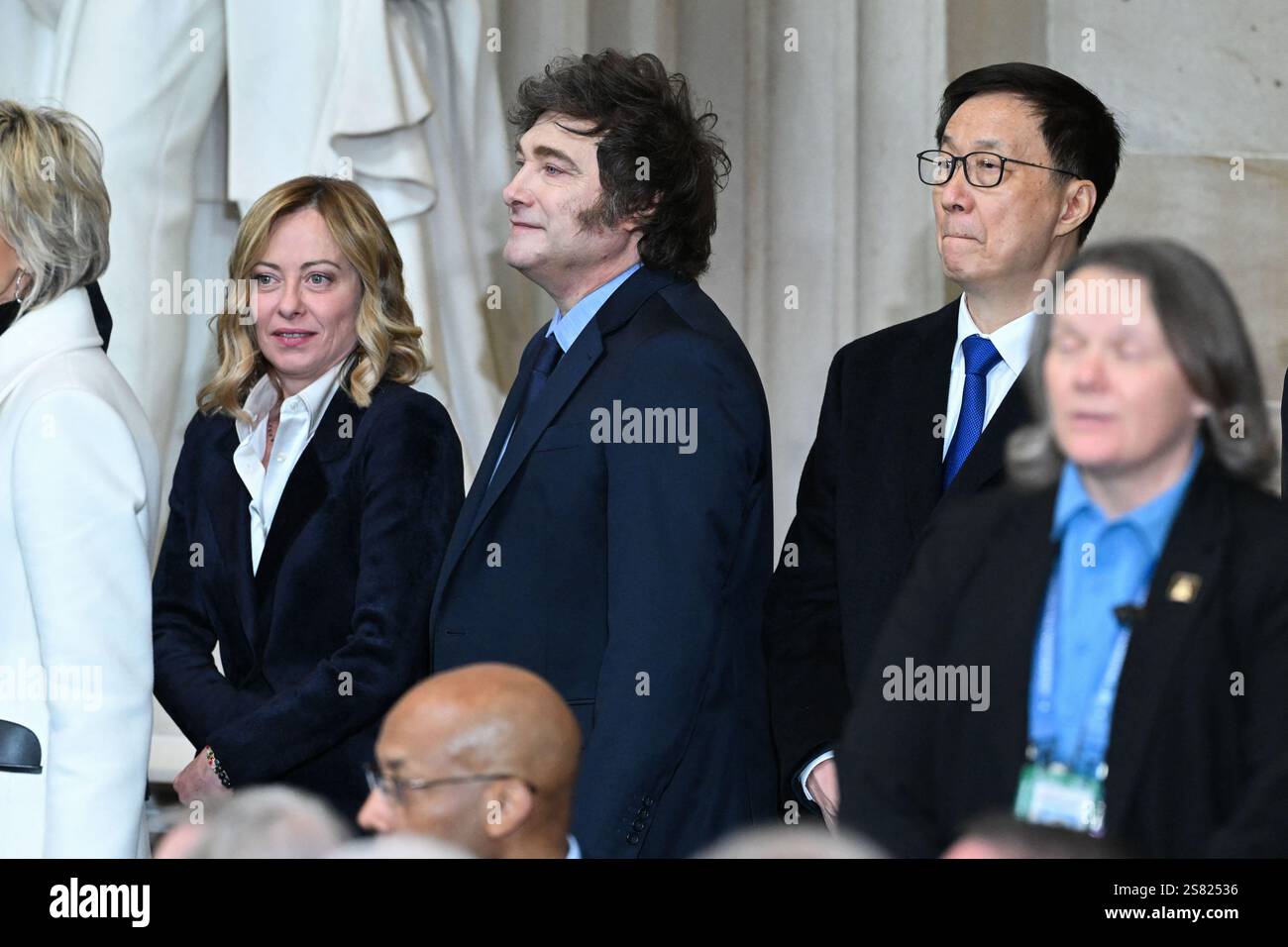 Dc, United States. 20th Jan, 2025. (L-R) Prime Minister of Italy ...