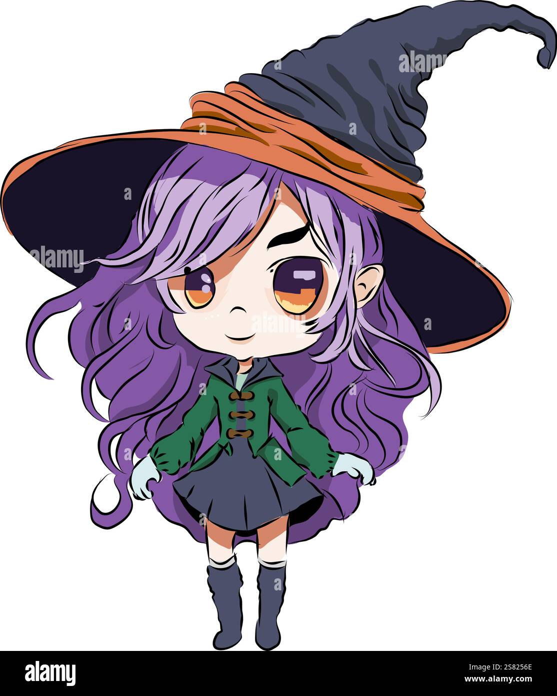 Child girl kid dressed Stock Vector Images - Alamy