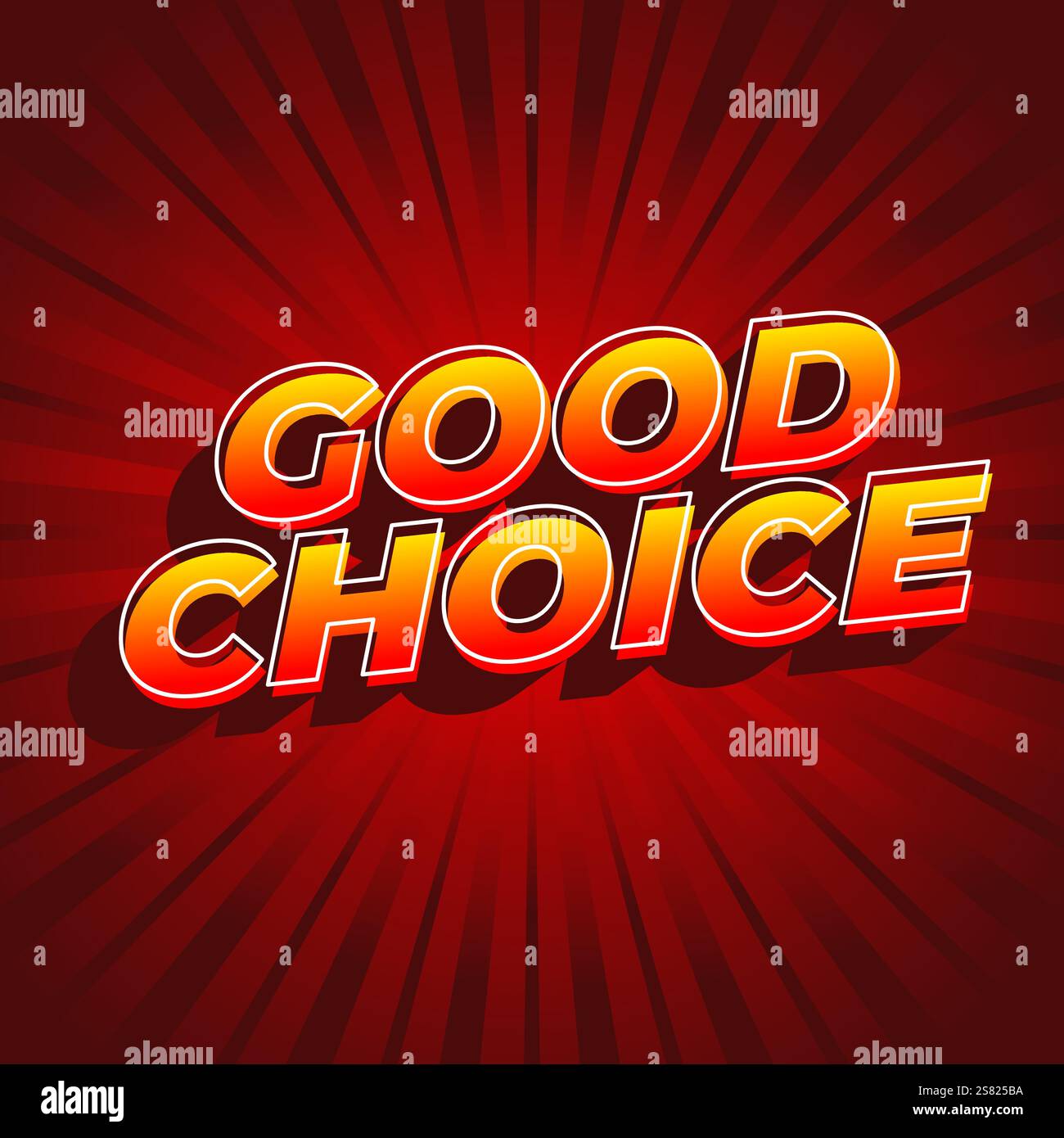Good choice. text effect design for social media ads purpose Stock ...