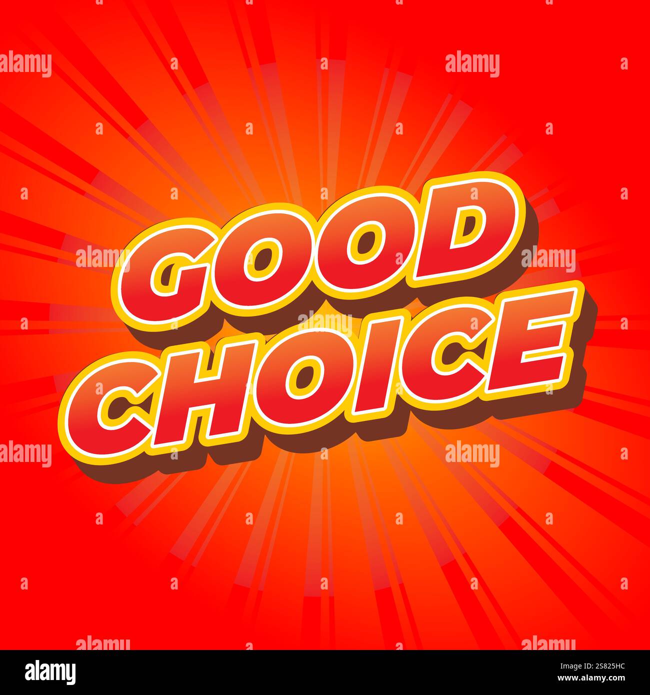 Good choice. text effect design for social media ads purpose Stock ...