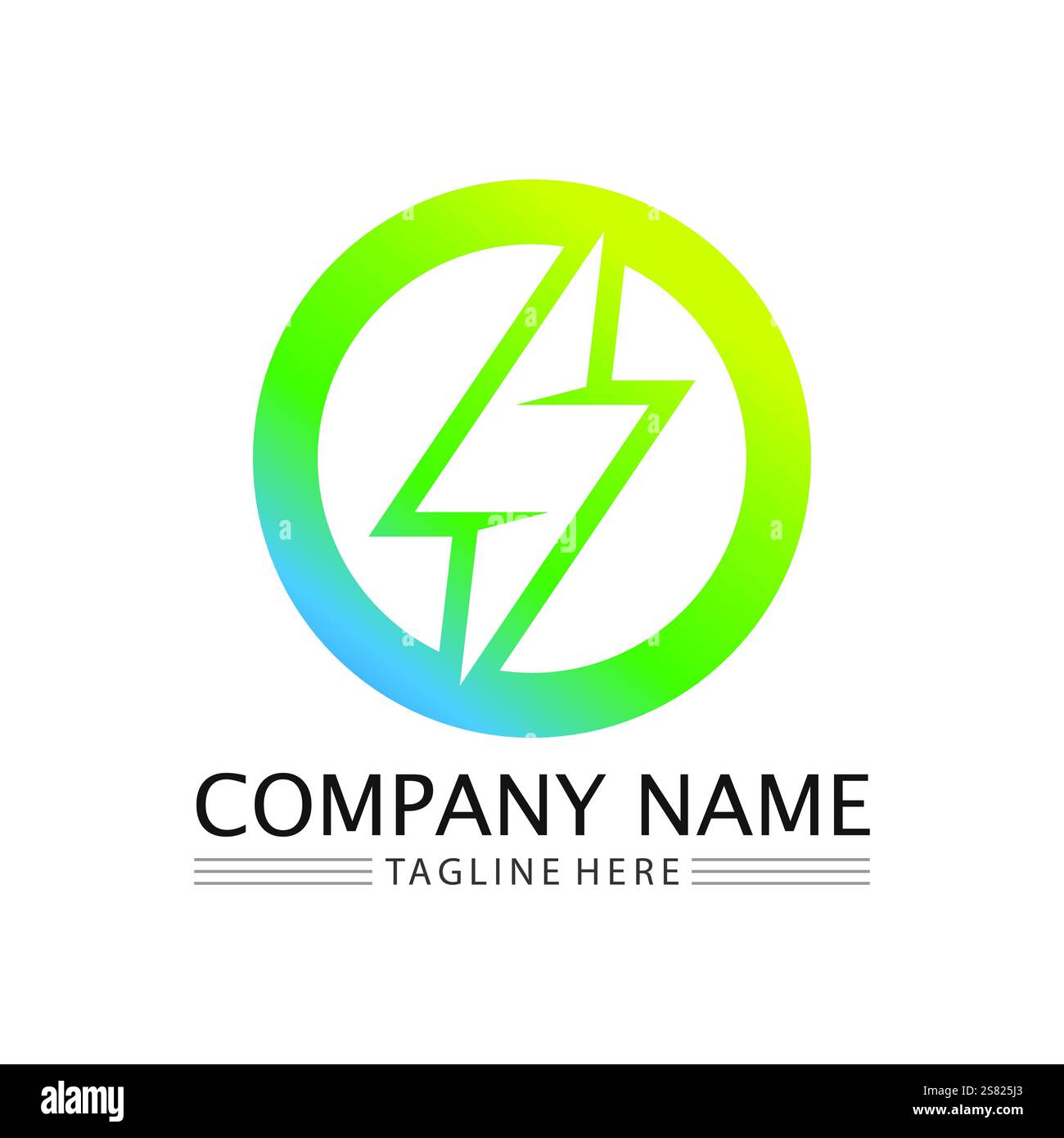 Flash Electric Logo Vector icon illustration design template. Bolt ...