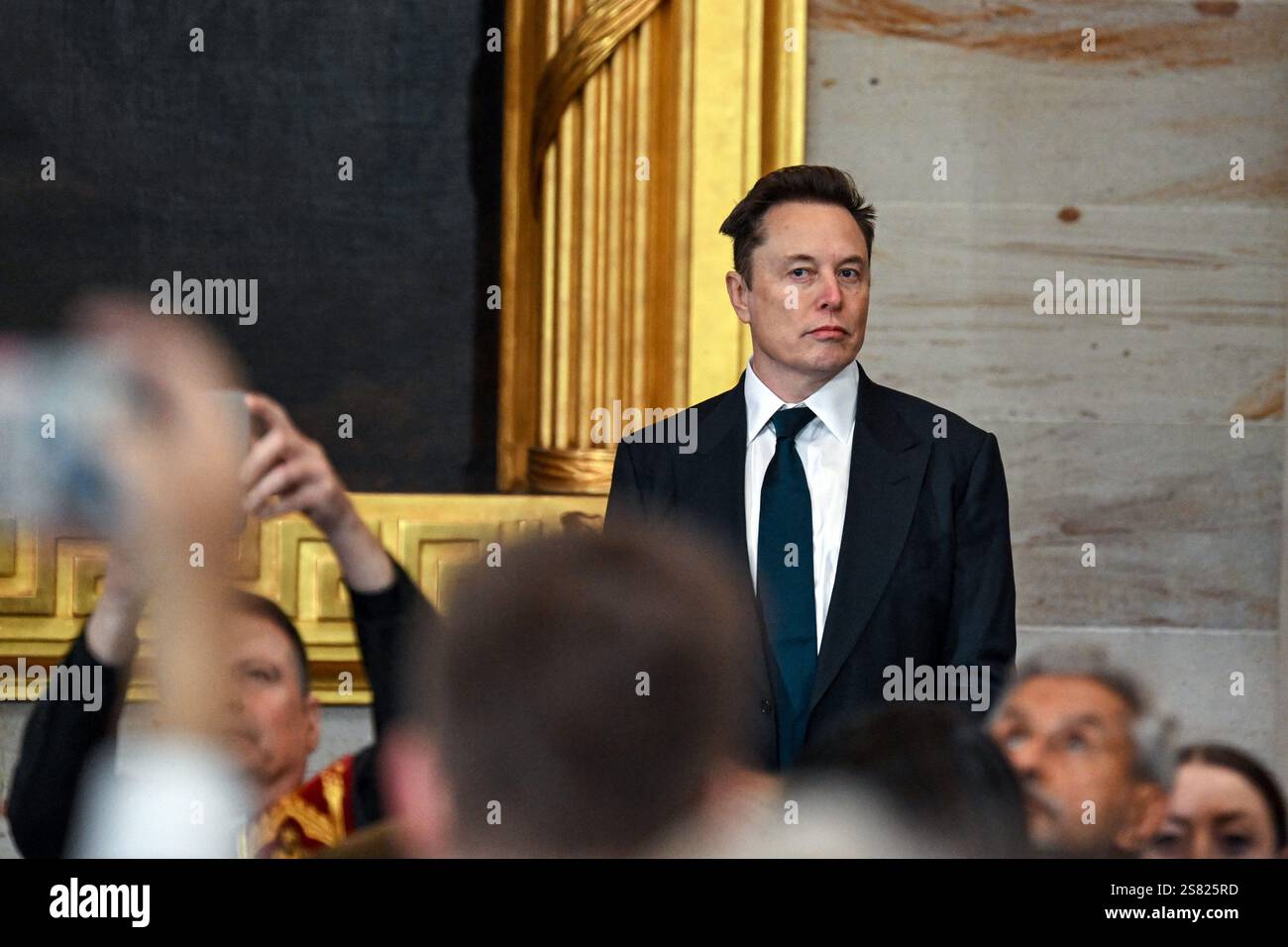 Elon Musk arrives before the inauguration of Donald Trump as the 47th ...