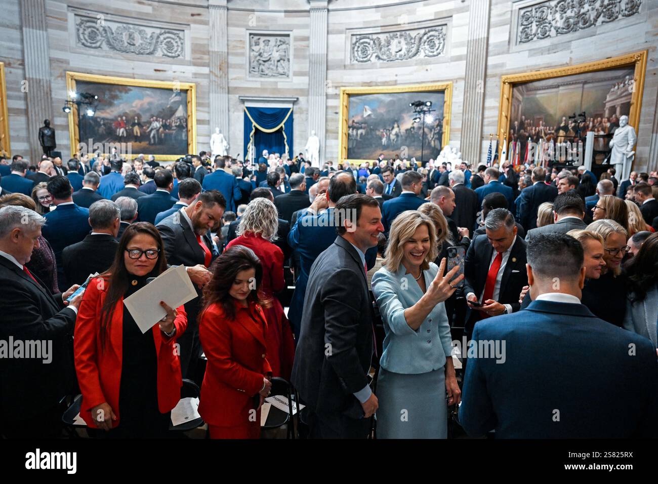 Attendees take their seats before the inauguration of Donald Trump as ...