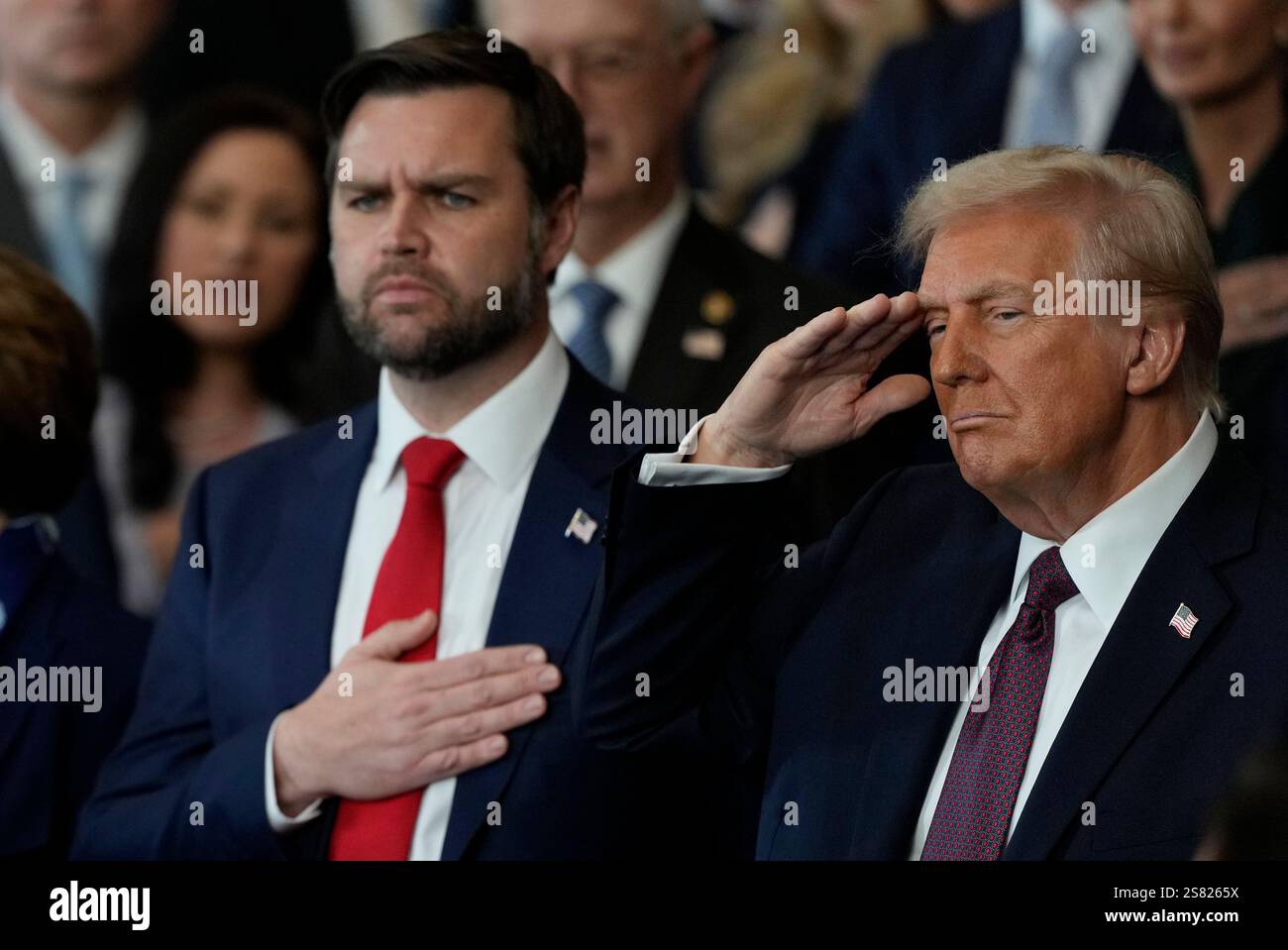 Washington, United States. 20th Jan, 2025. President Donald Trump and ...