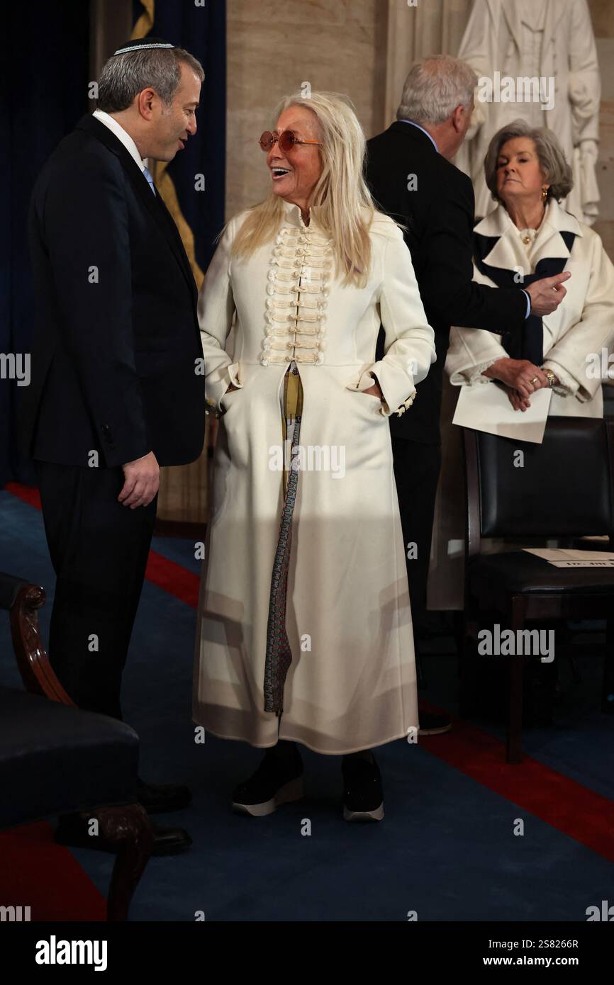 Washington, United States. 20th Jan, 2025. Miriam Adelson arrives for ...