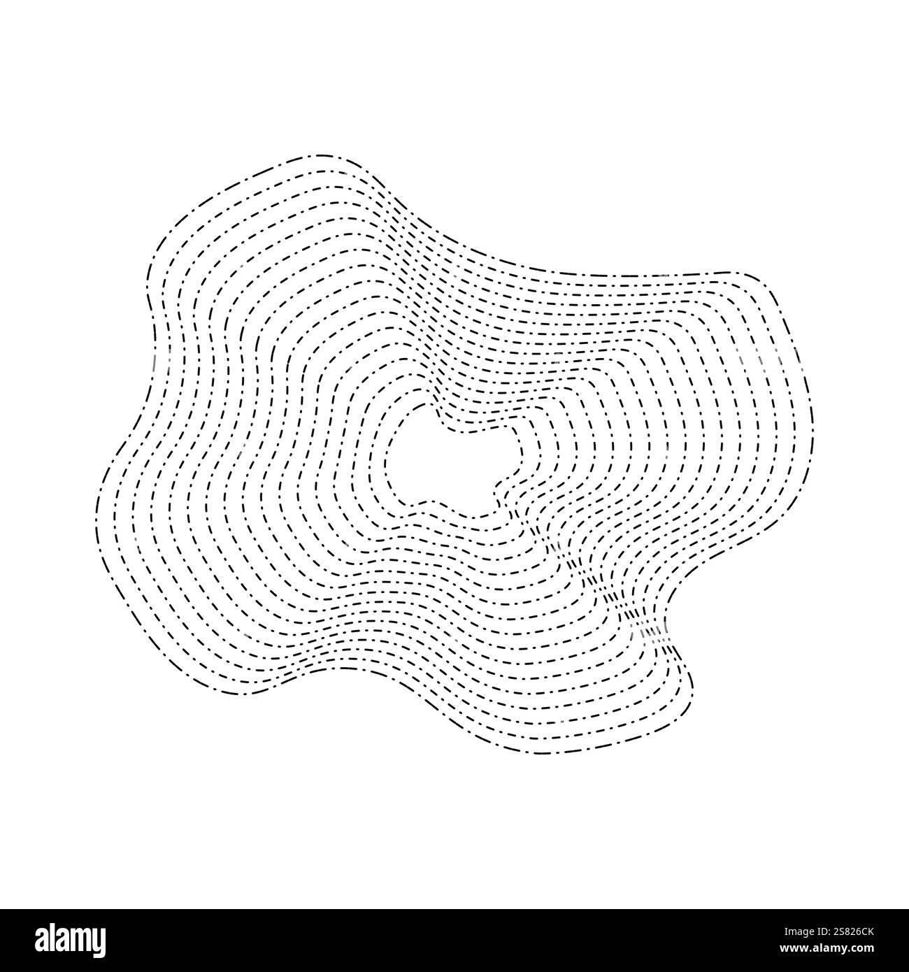 Geography line map with topographic map background. vector of organic ...