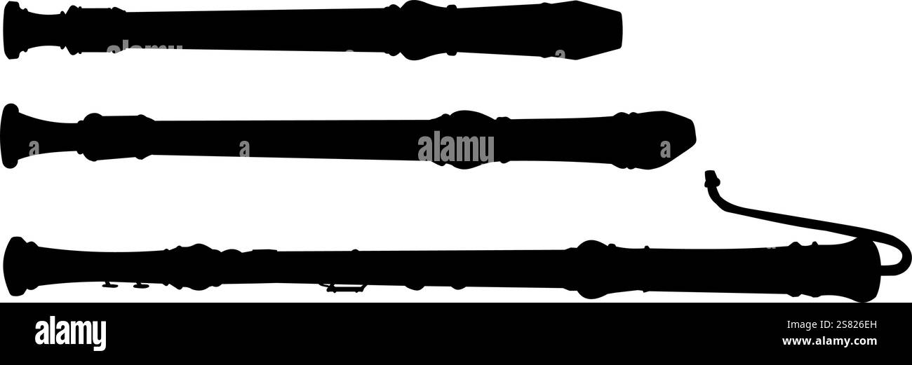 silhouette of a flute Stock Vector Image & Art - Alamy